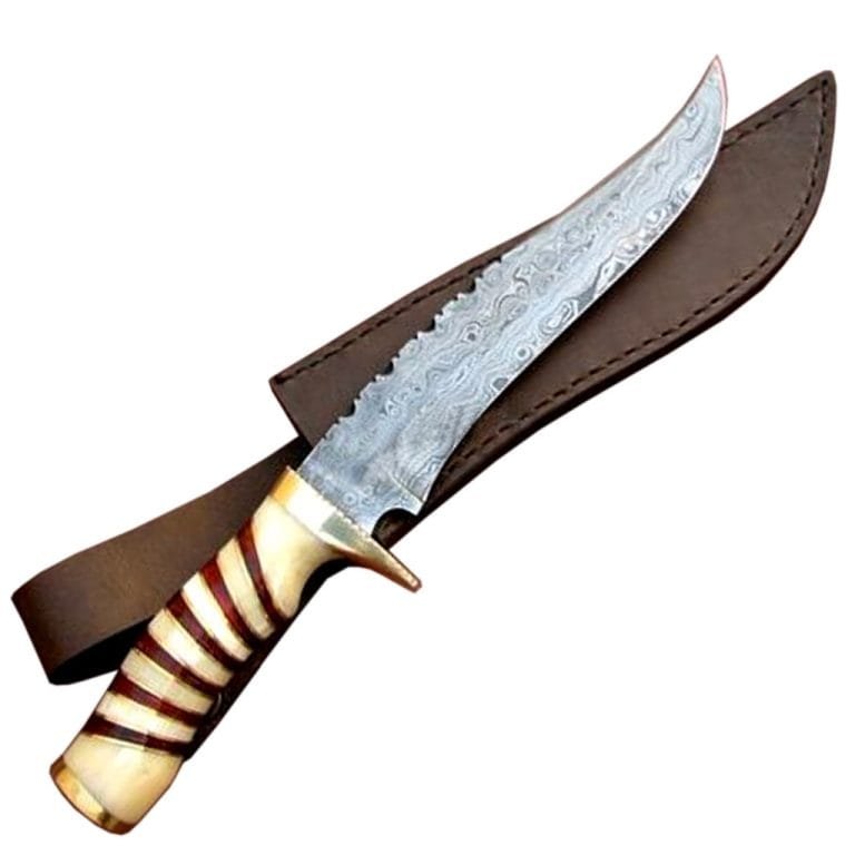White & Red Stripe Fixed Blade Special Knife Dashing Looks ...