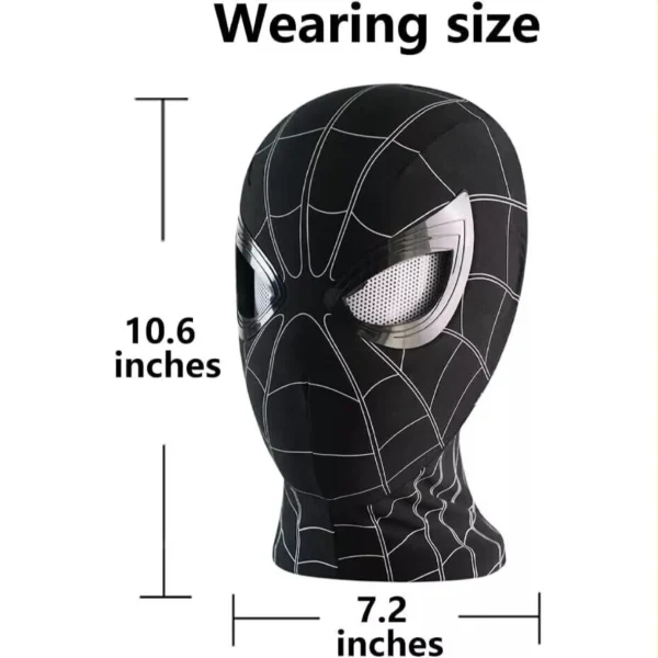 Noir Spider-Man Light-Up Interactive Mask with Remote - SwordsKingdom UK